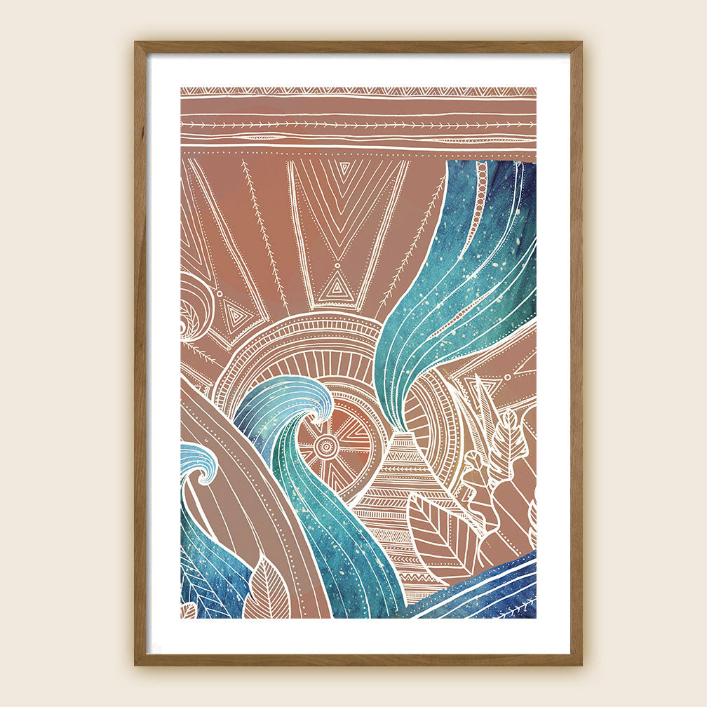 SURF ART PRINT BY MAIA WALCZAK: MOLECULES – Maia Walczak