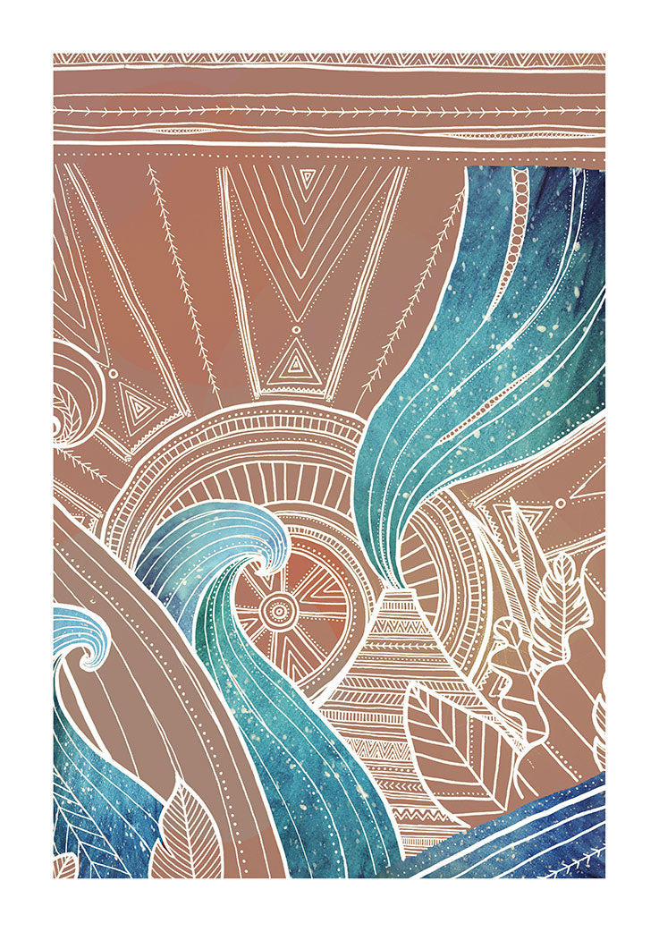 SURF ART PRINT BY MAIA WALCZAK: MOLECULES – Maia Walczak